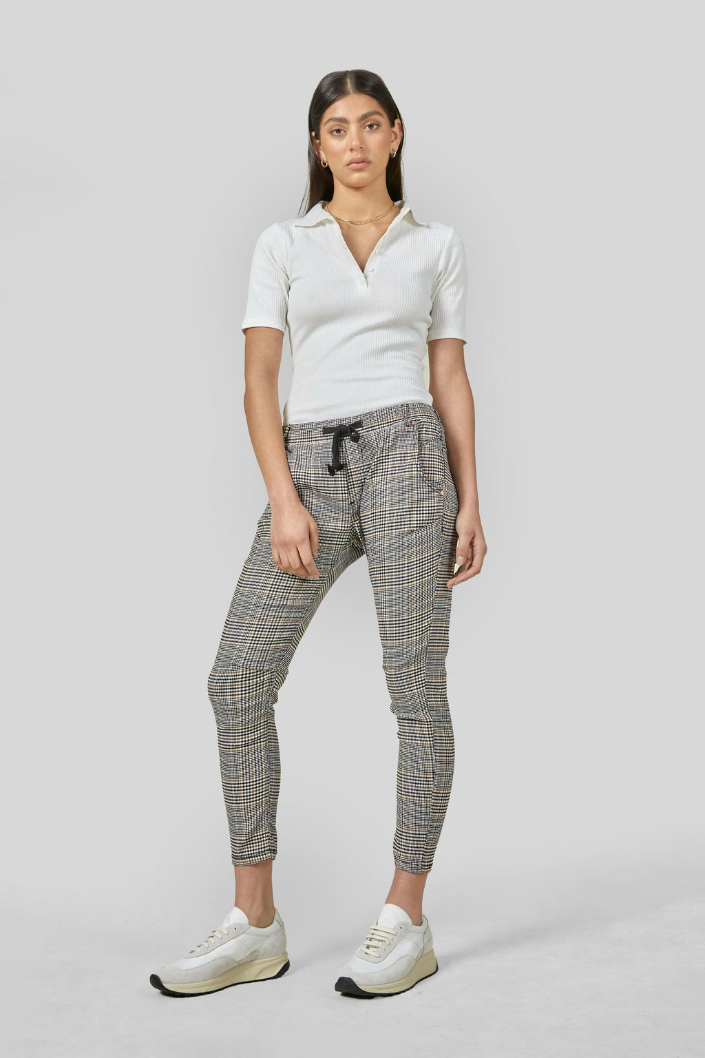 Active Fennel Check Jeans | DRICOPER DENIM